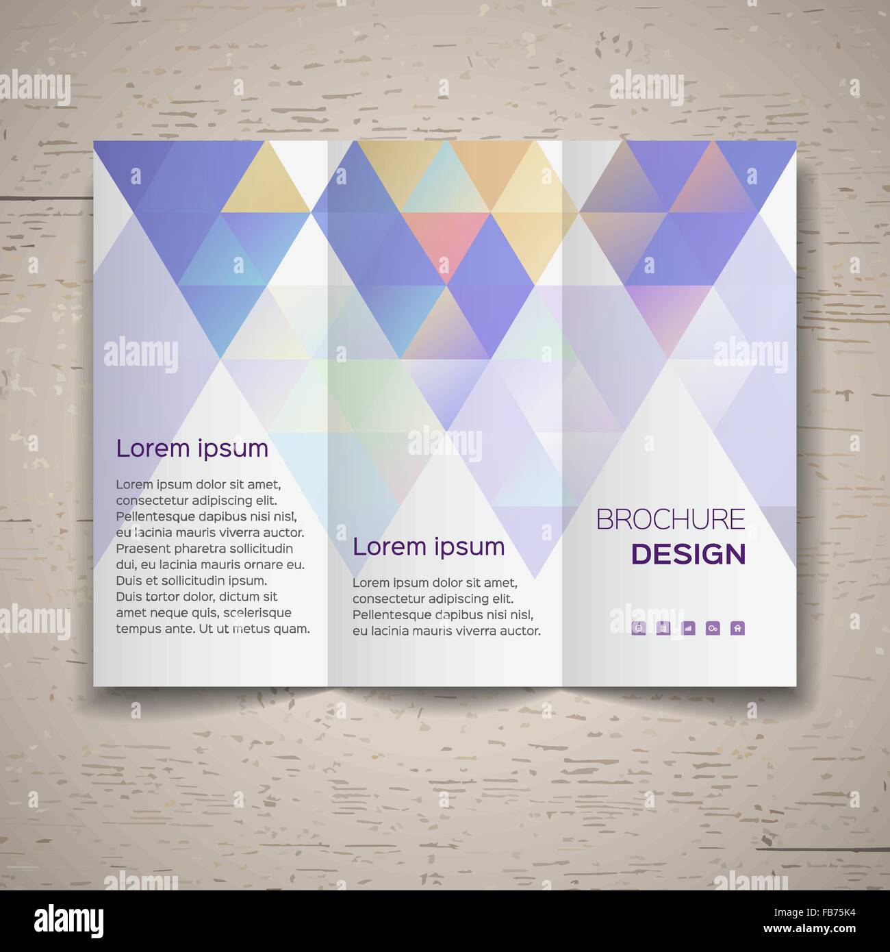 Vector template for leaflet Stock Vector Image & Art - Alamy