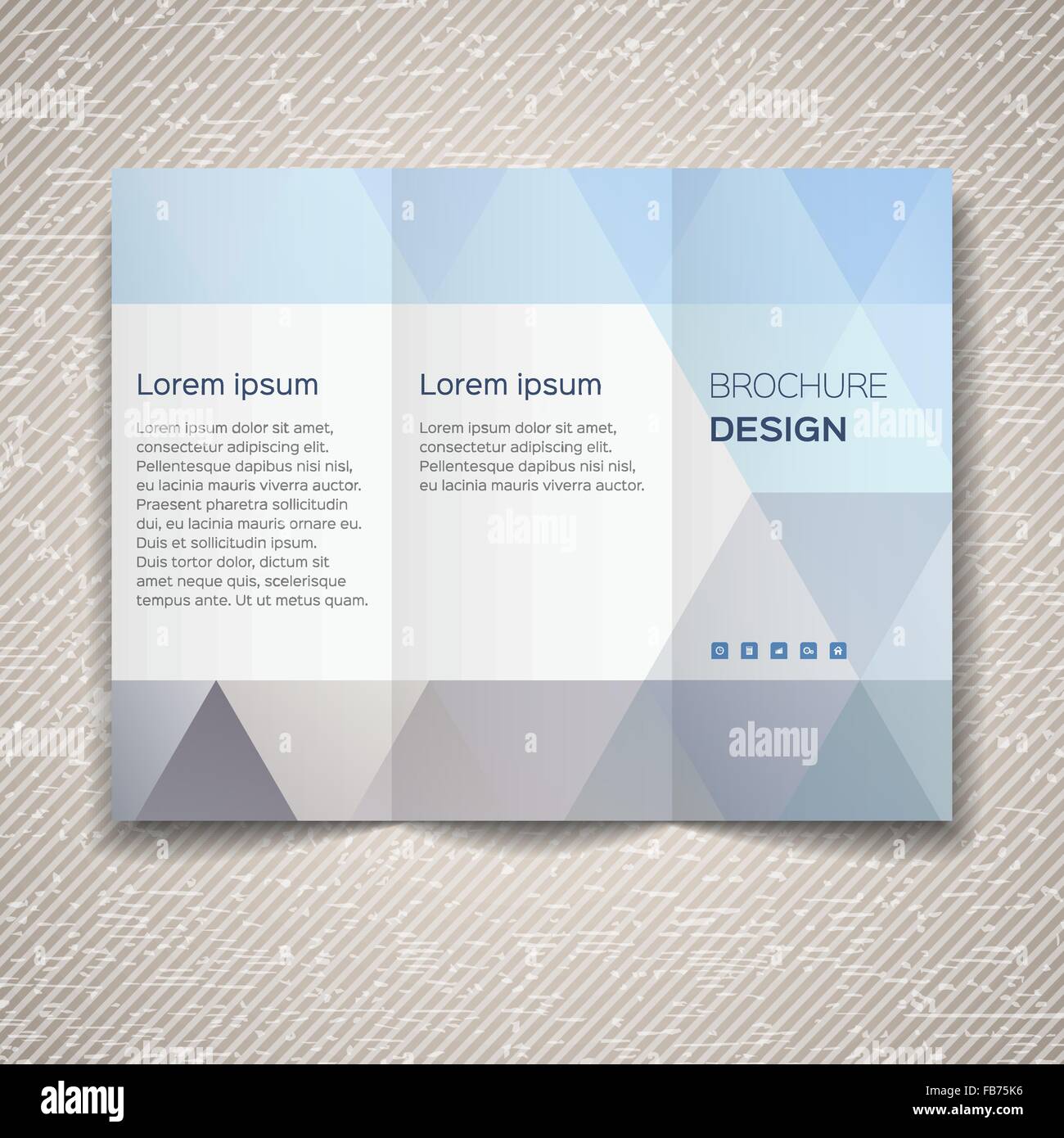 Vector template for leaflet Stock Vector Image & Art - Alamy