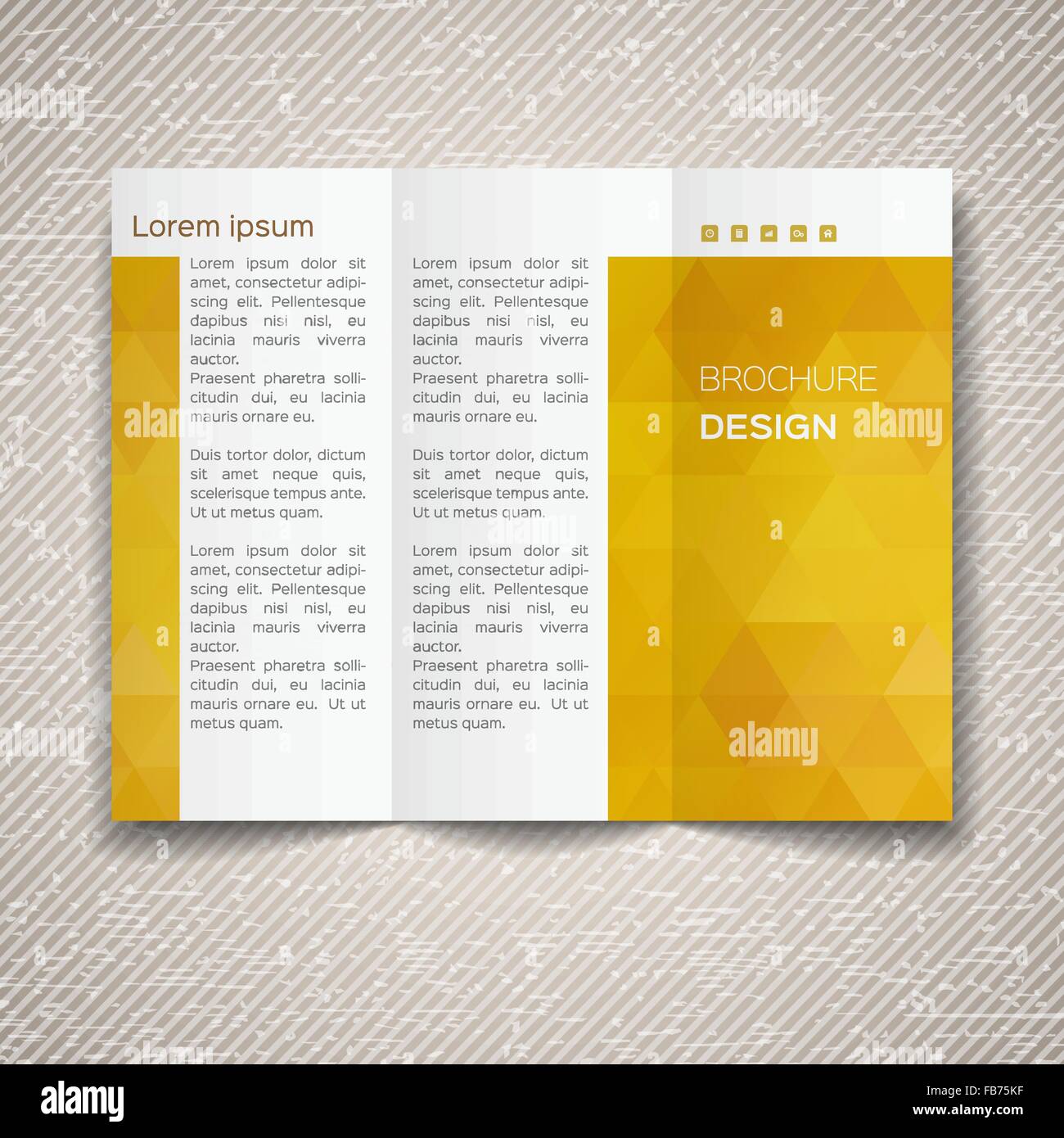 Vector template for leaflet Stock Vector Image & Art - Alamy