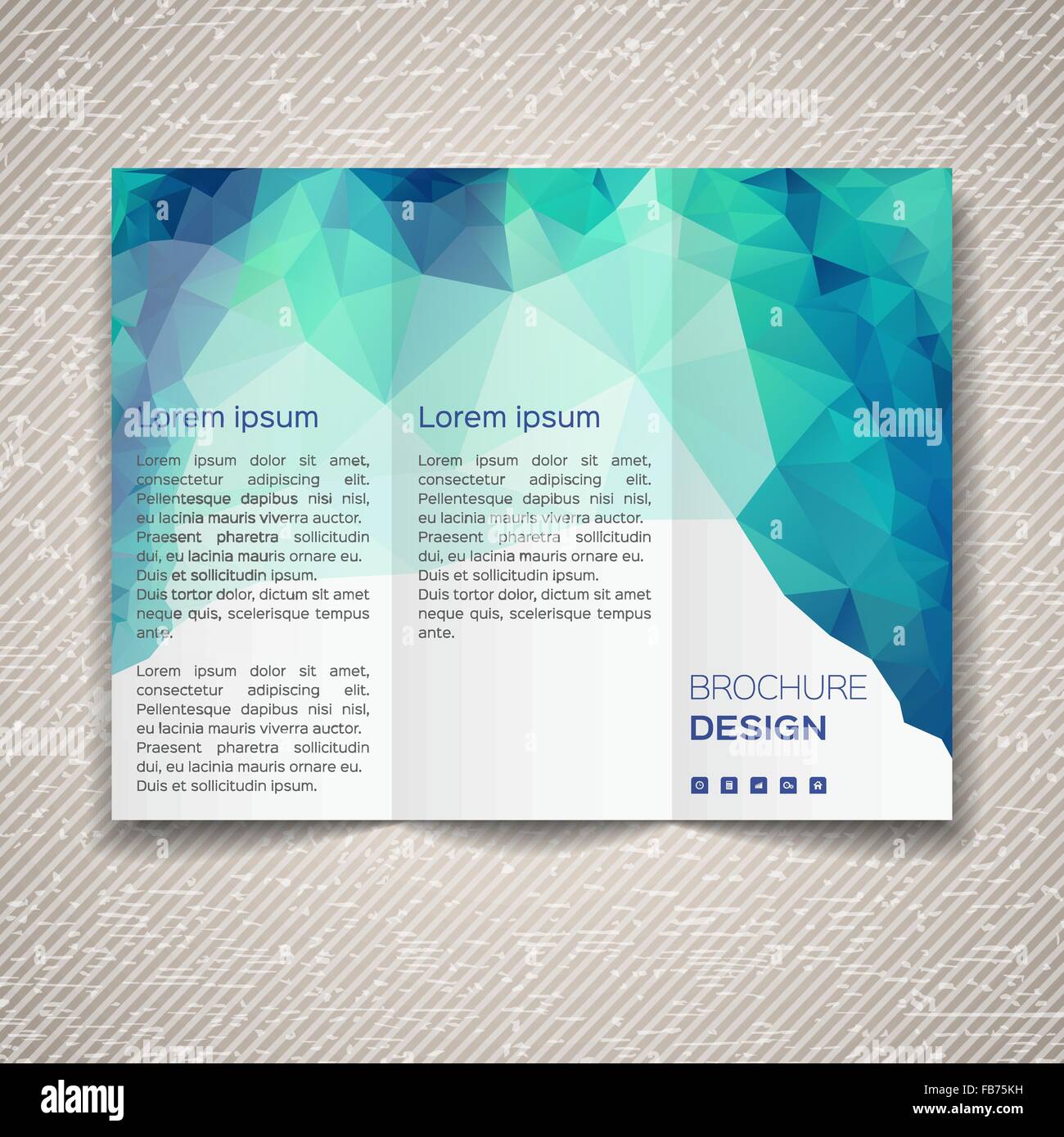 Vector template for leaflet Stock Vector Image & Art - Alamy