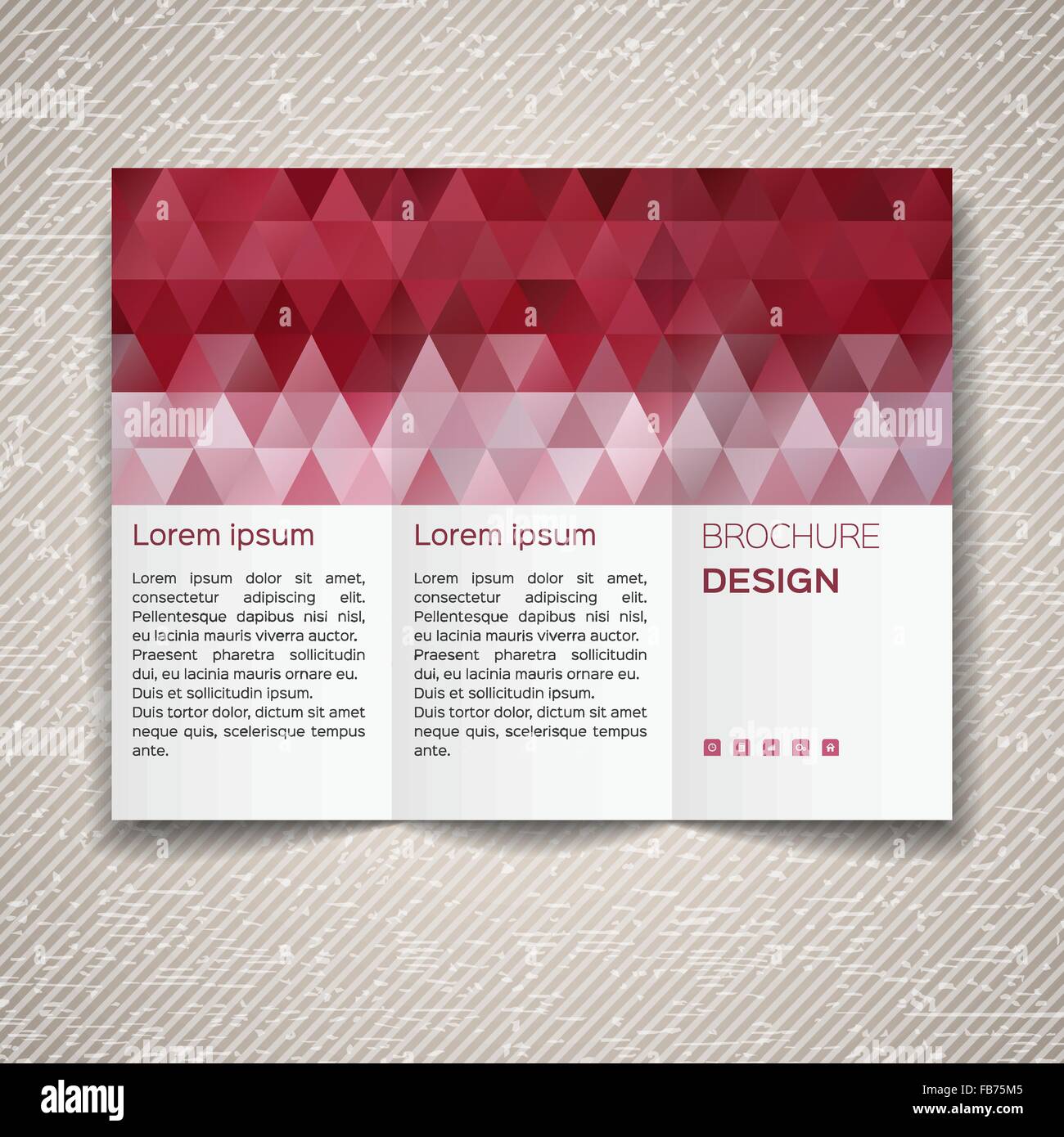 Vector template for leaflet Stock Vector Image & Art - Alamy