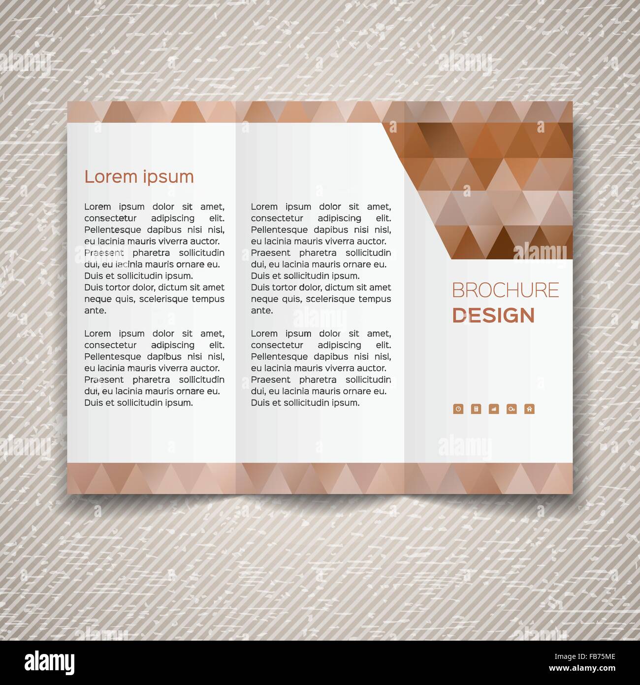 Vector template for leaflet Stock Vector Image & Art - Alamy