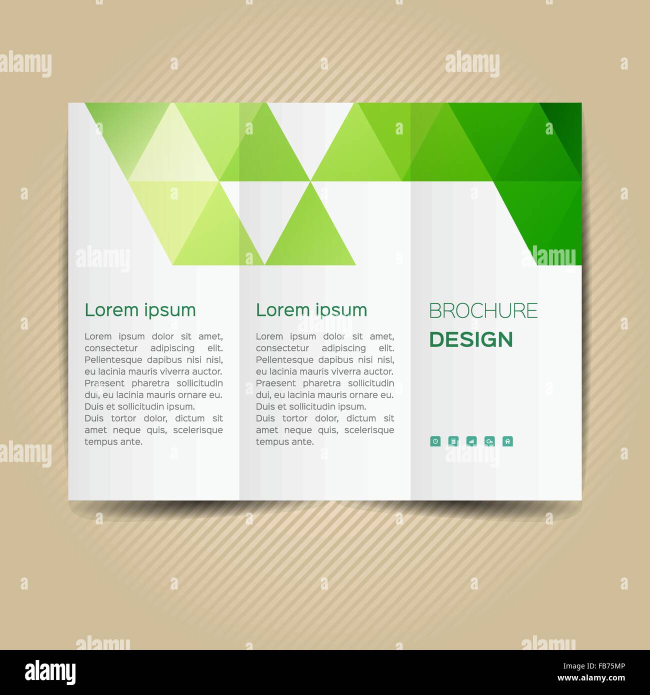 Vector template for leaflet Stock Vector Image & Art - Alamy