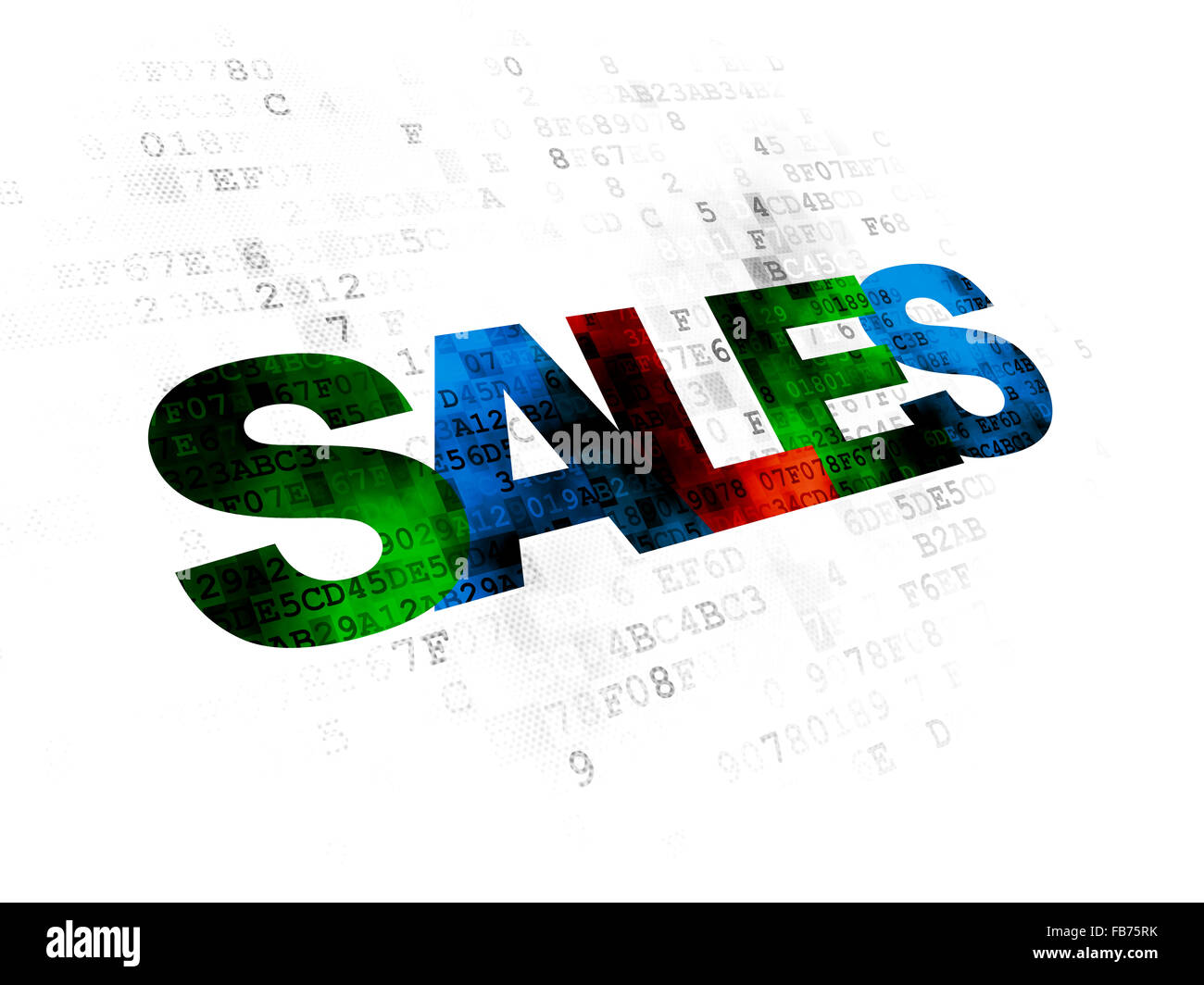 Advertising concept: Sales on Digital background Stock Photo - Alamy