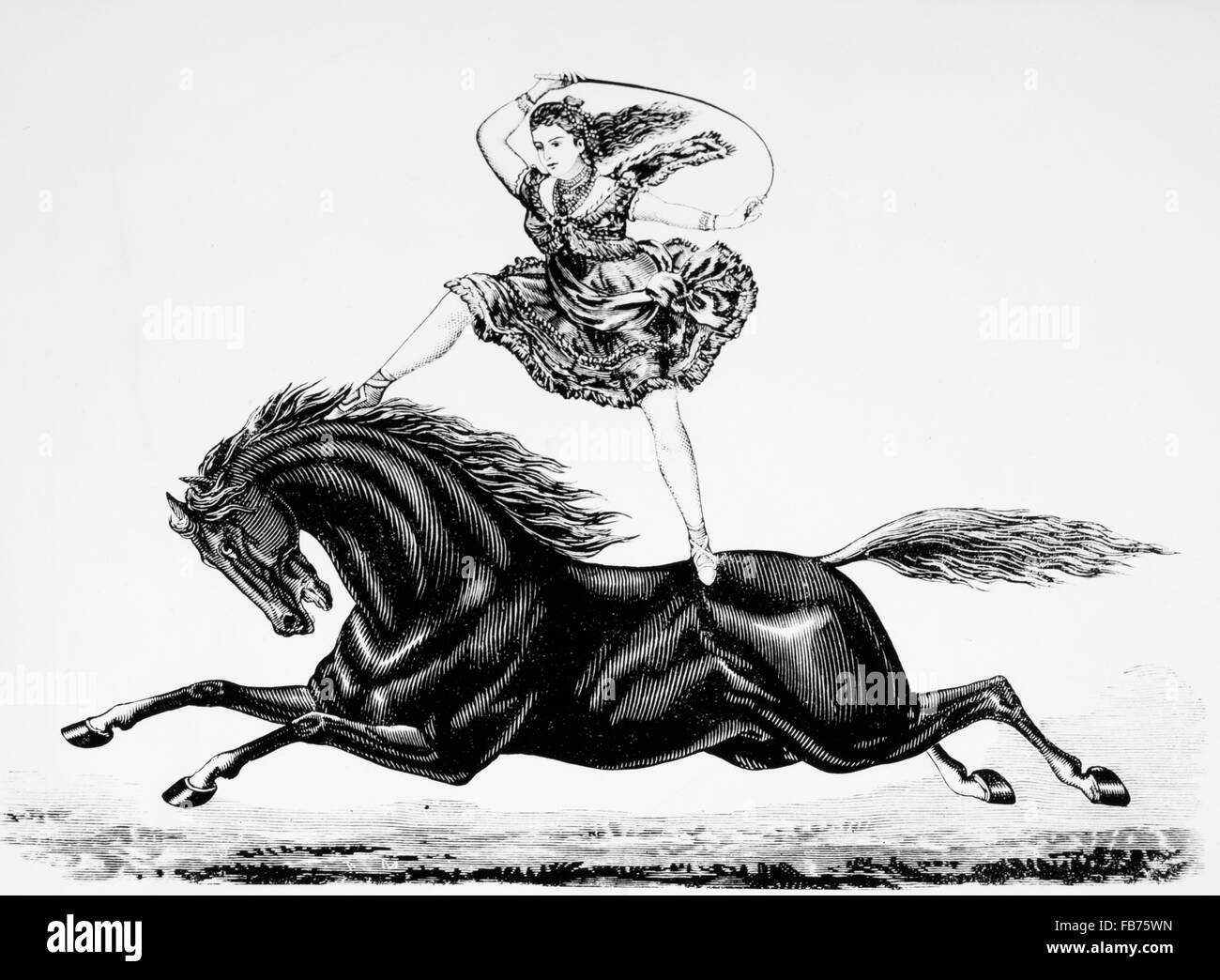 Woman riding horse 1800s hi-res stock photography and images - Alamy