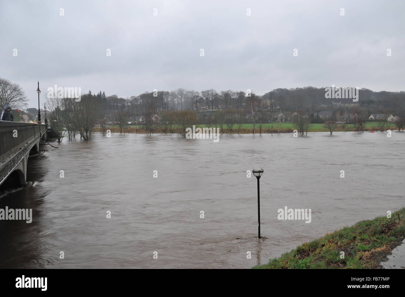Looking across to Davidson Park from the Inverurie side Stock Photo - Alamy