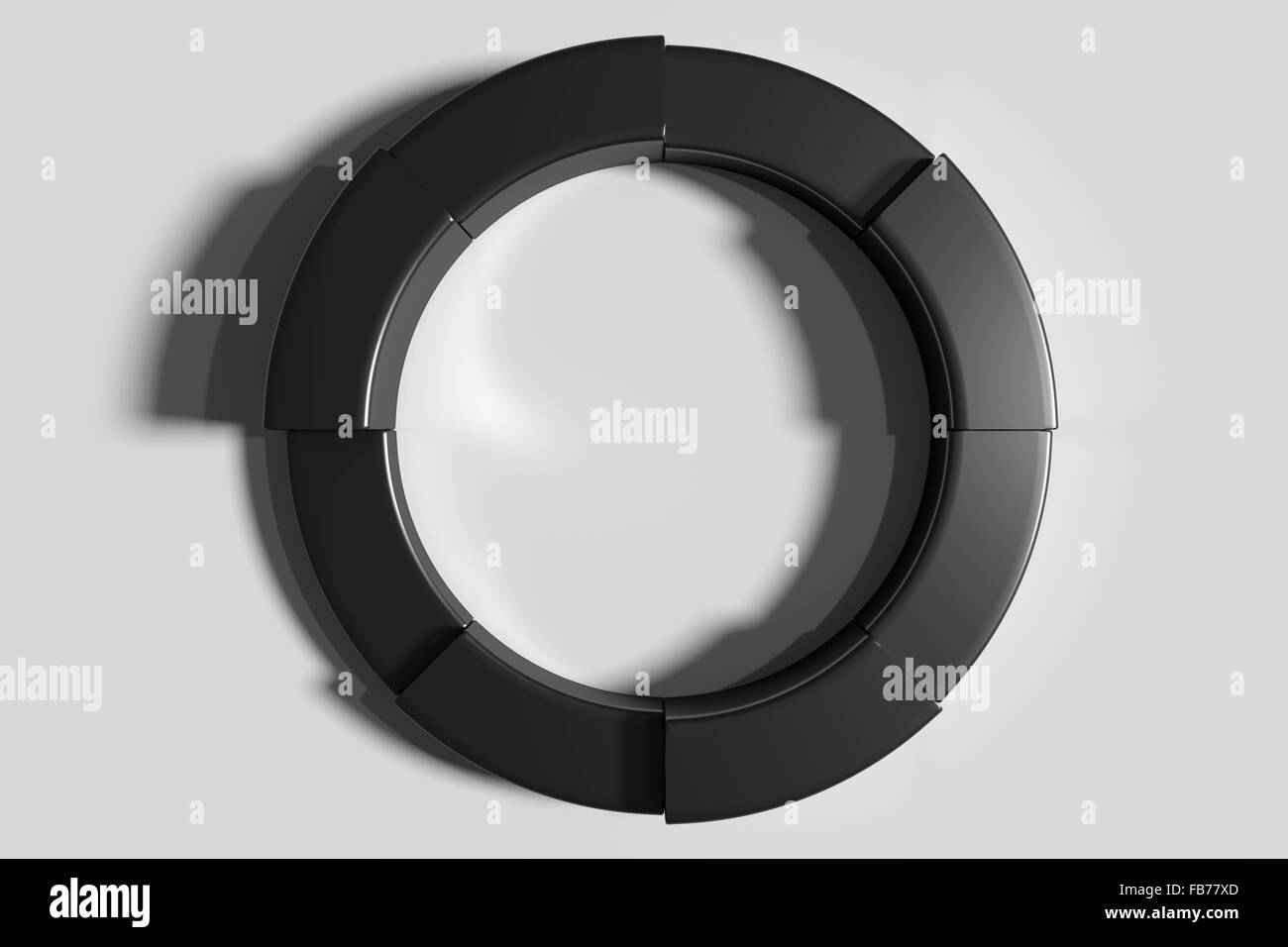 3d rendering of a black diagram on white background. Illustration Stock ...