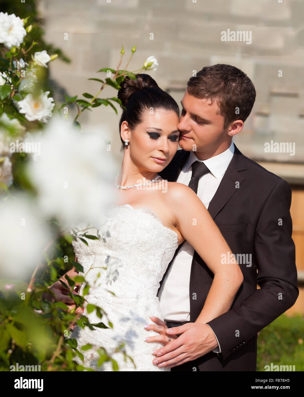 Bride and groom Stock Photo - Alamy
