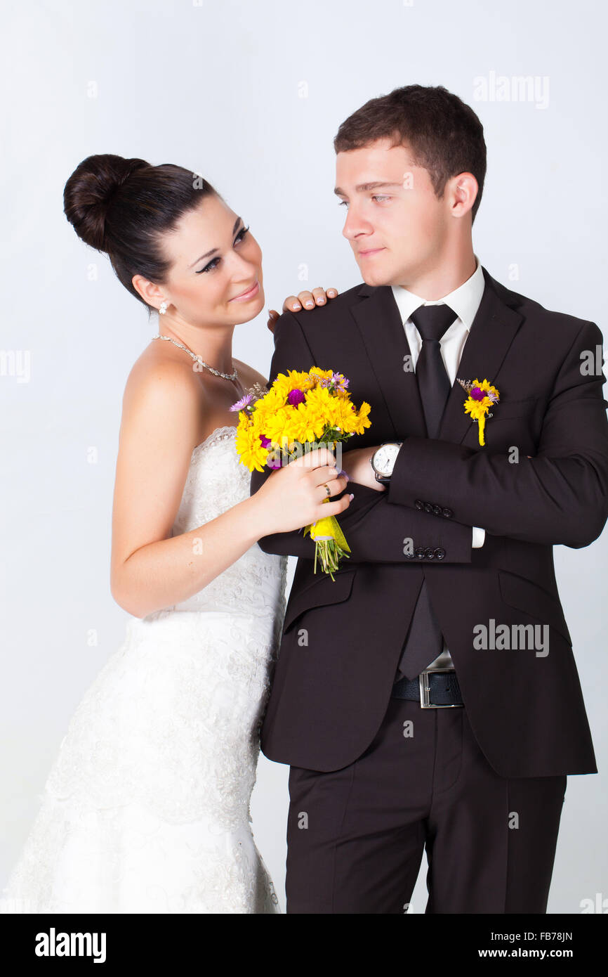 Bride and groom Stock Photo - Alamy