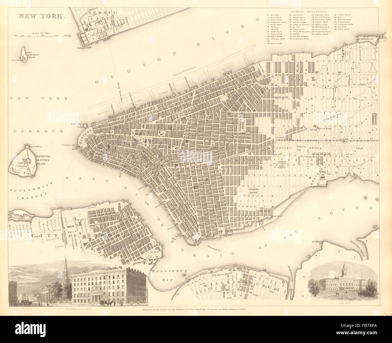 New york city street plan map hi-res stock photography and images - Alamy