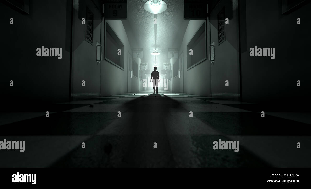 Psychiatric ward silhouette hi-res stock photography and images - Alamy