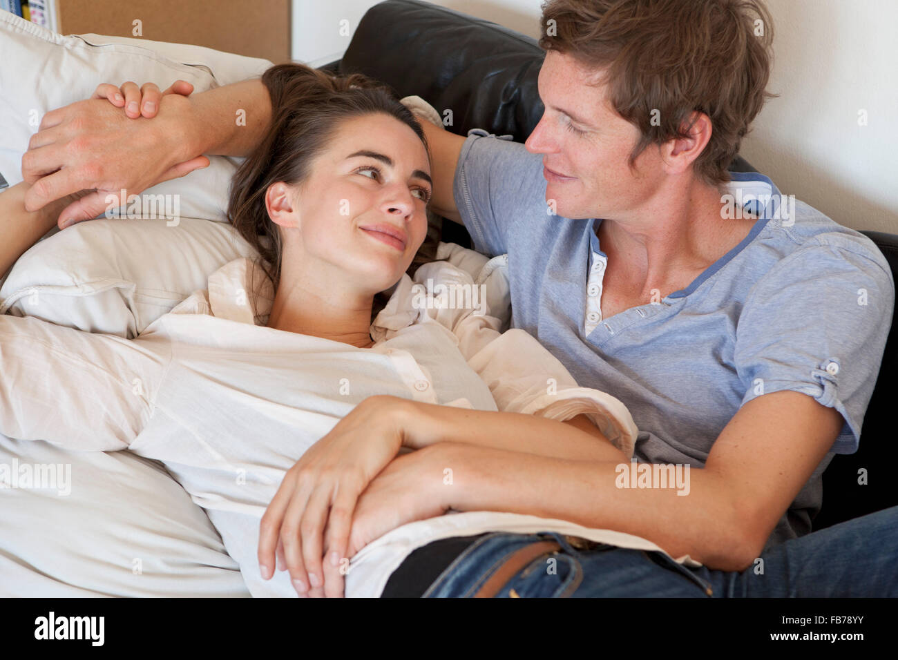 Resting face on hands hi-res stock photography and images - Alamy