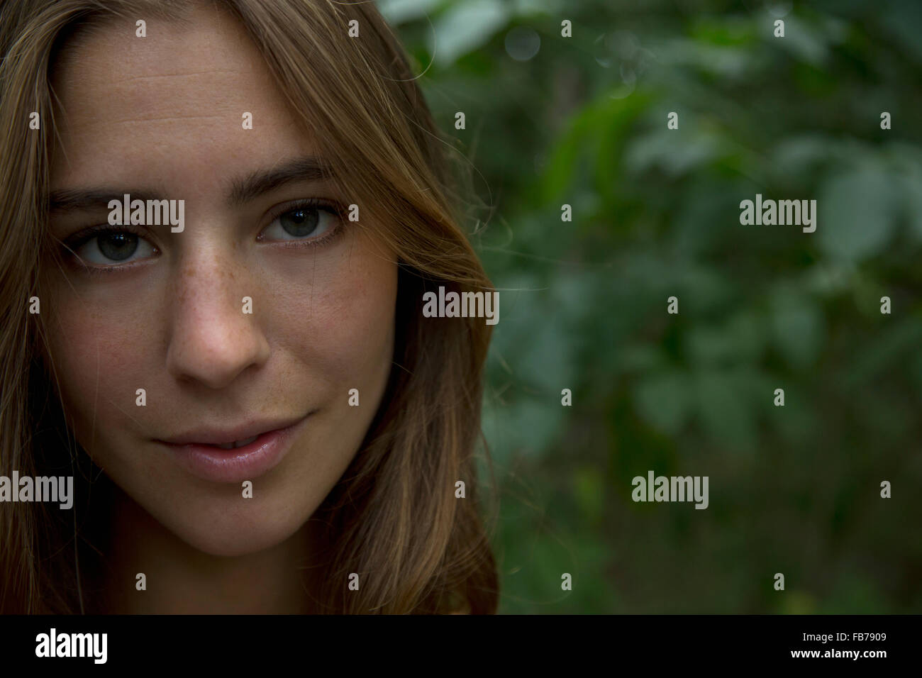Portrait of Young woman, close-up Stock Photo - Alamy