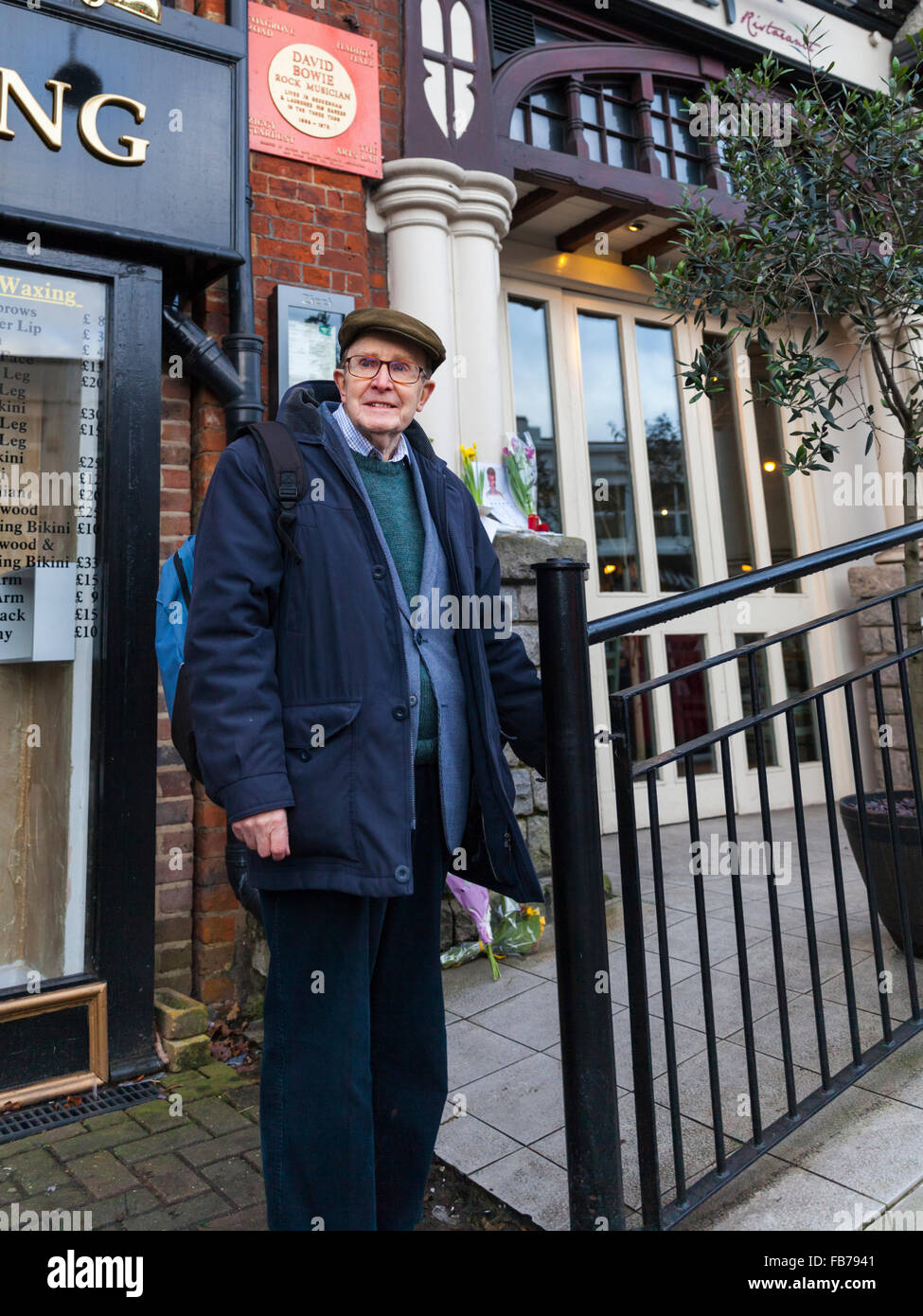 Beckenham, South London, 11th January 2016. Cliff Watkins, who designed ...