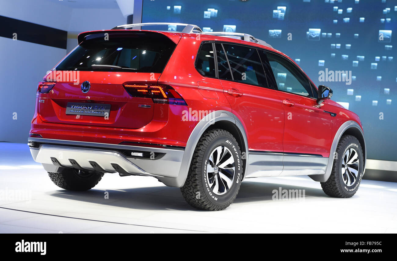 The Volkswagen Tiguan GTE Active Concept is presented at the North ...