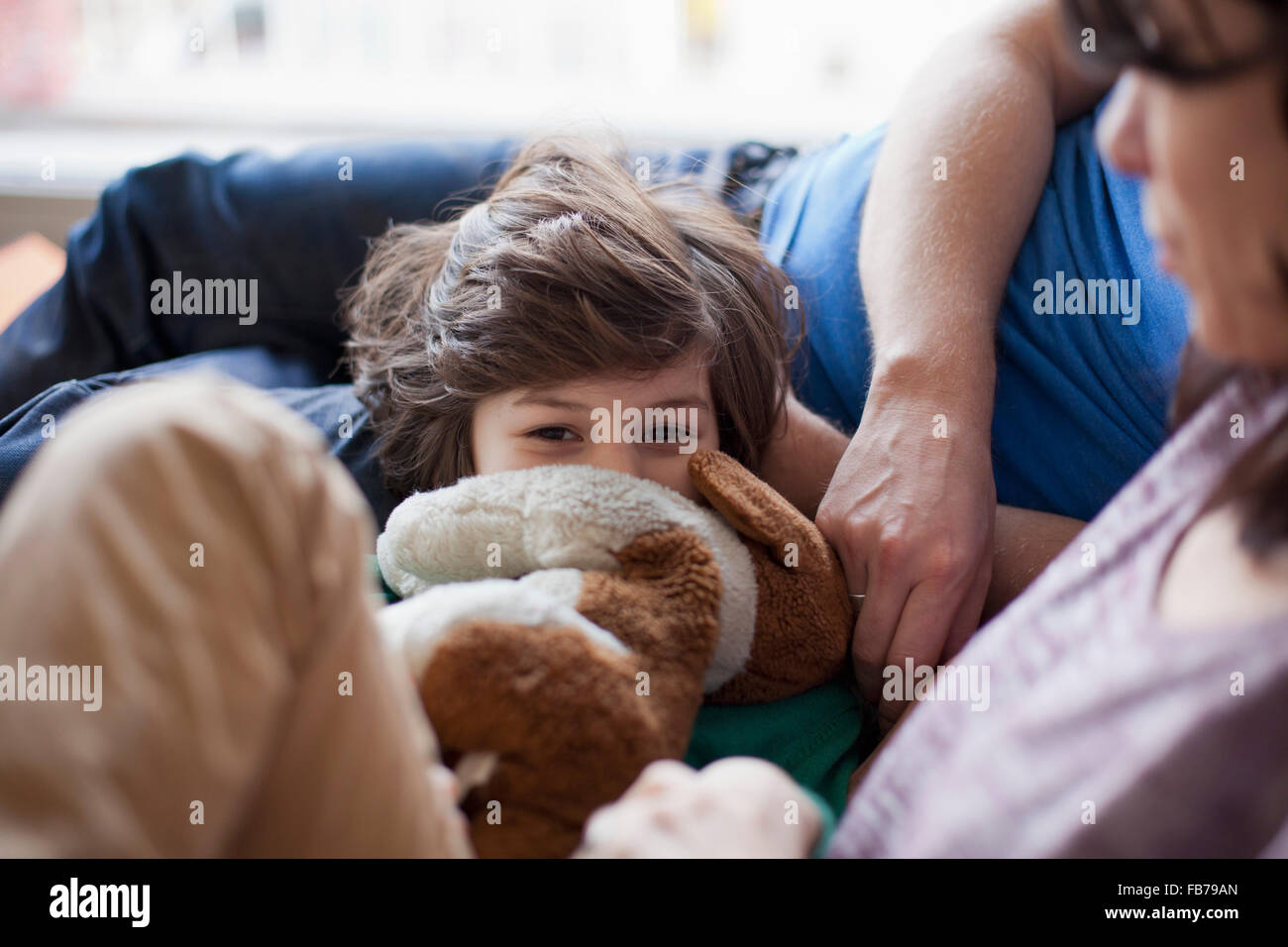 Family boy having fun hi-res stock photography and images - Alamy