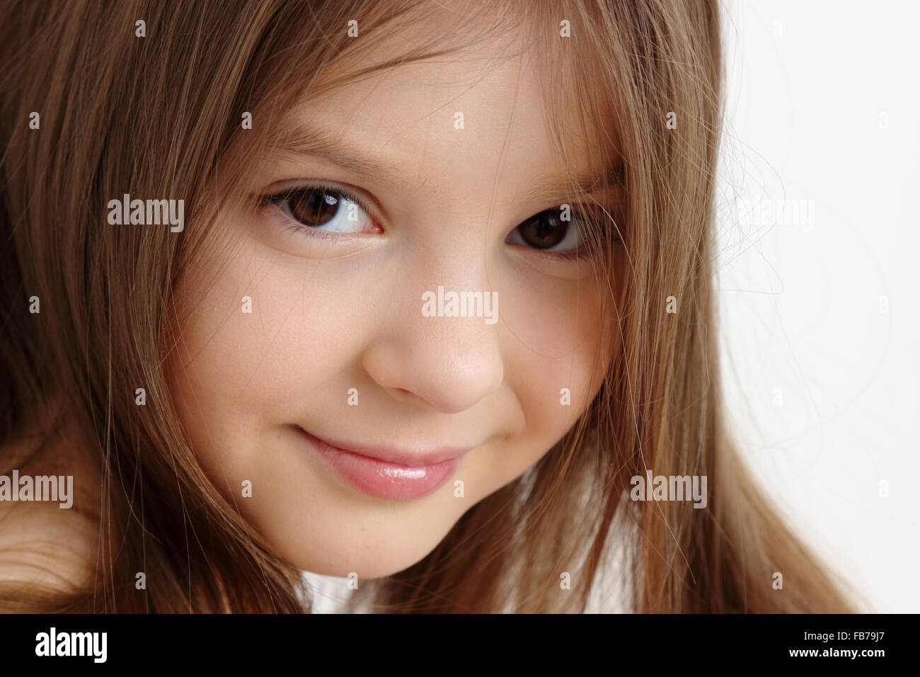 little girl close up portrait Stock Photo - Alamy