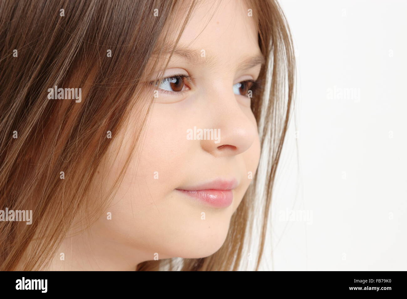 little girl close up portrait Stock Photo - Alamy