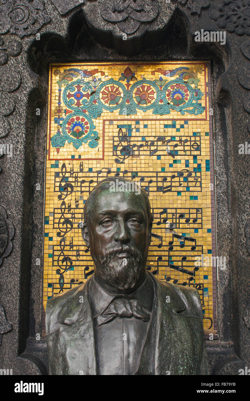 Tomb of composer Alexander Borodin, Tikhvin Cemetery, Alexander Nevsky ...