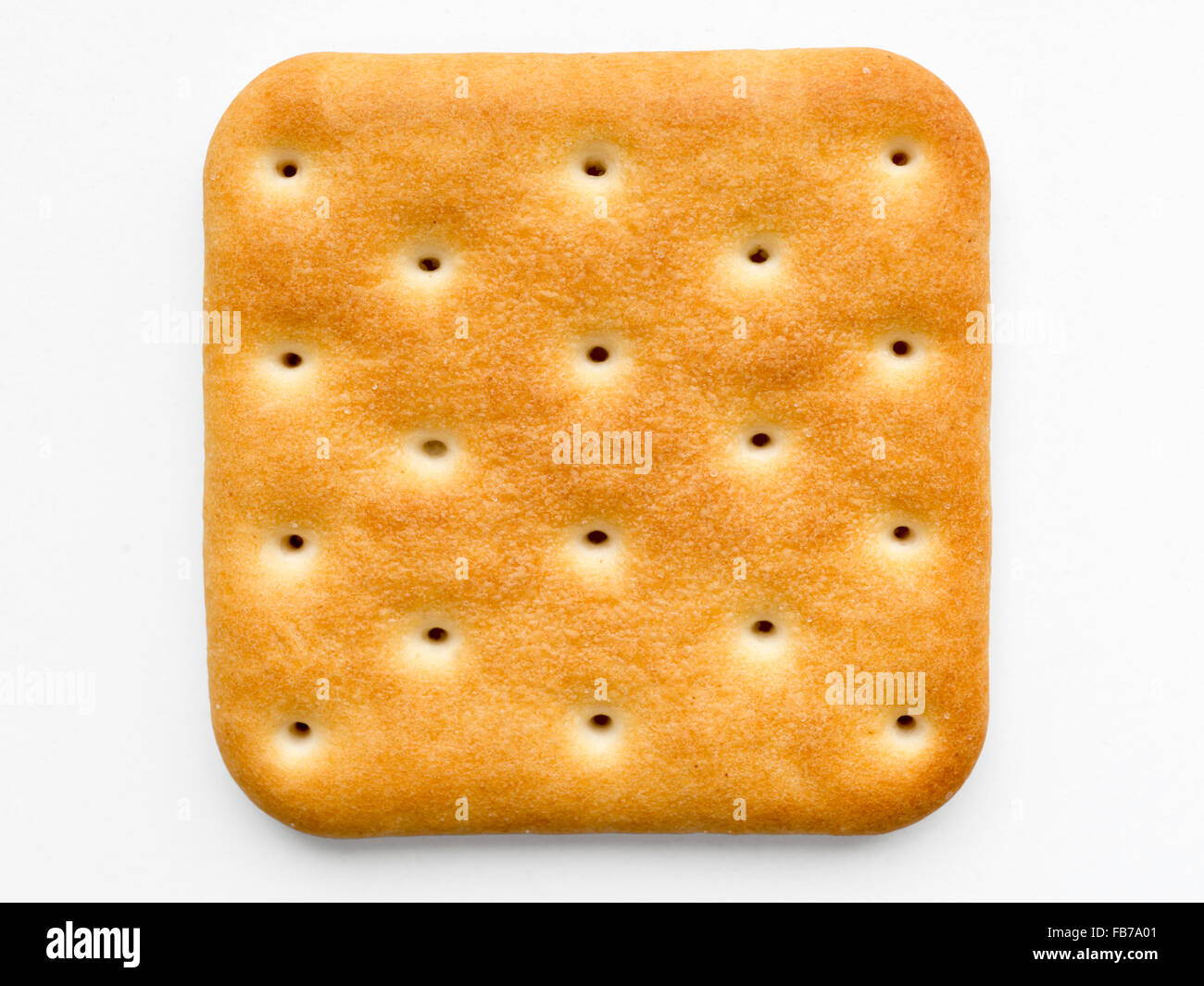 single square cracker isolated on white background Stock Photo - Alamy