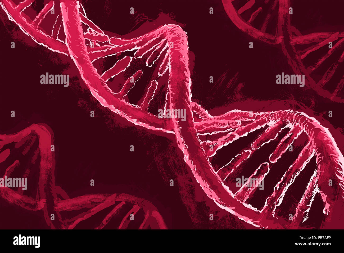 Illustrative image of DNA molecule Stock Photo - Alamy