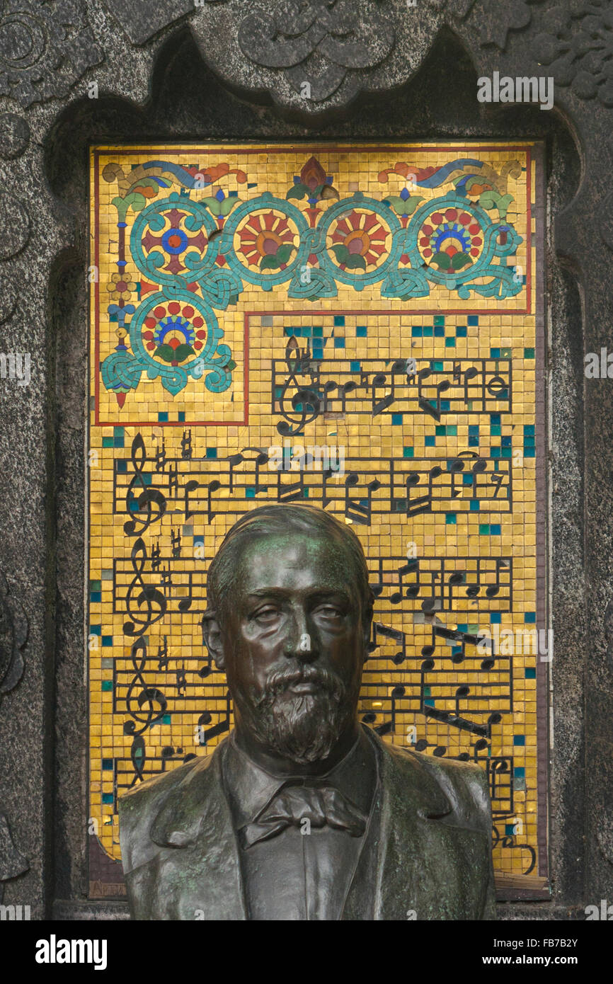Tomb of composer Alexander Borodin, Tikhvin Cemetery, Alexander Nevsky ...
