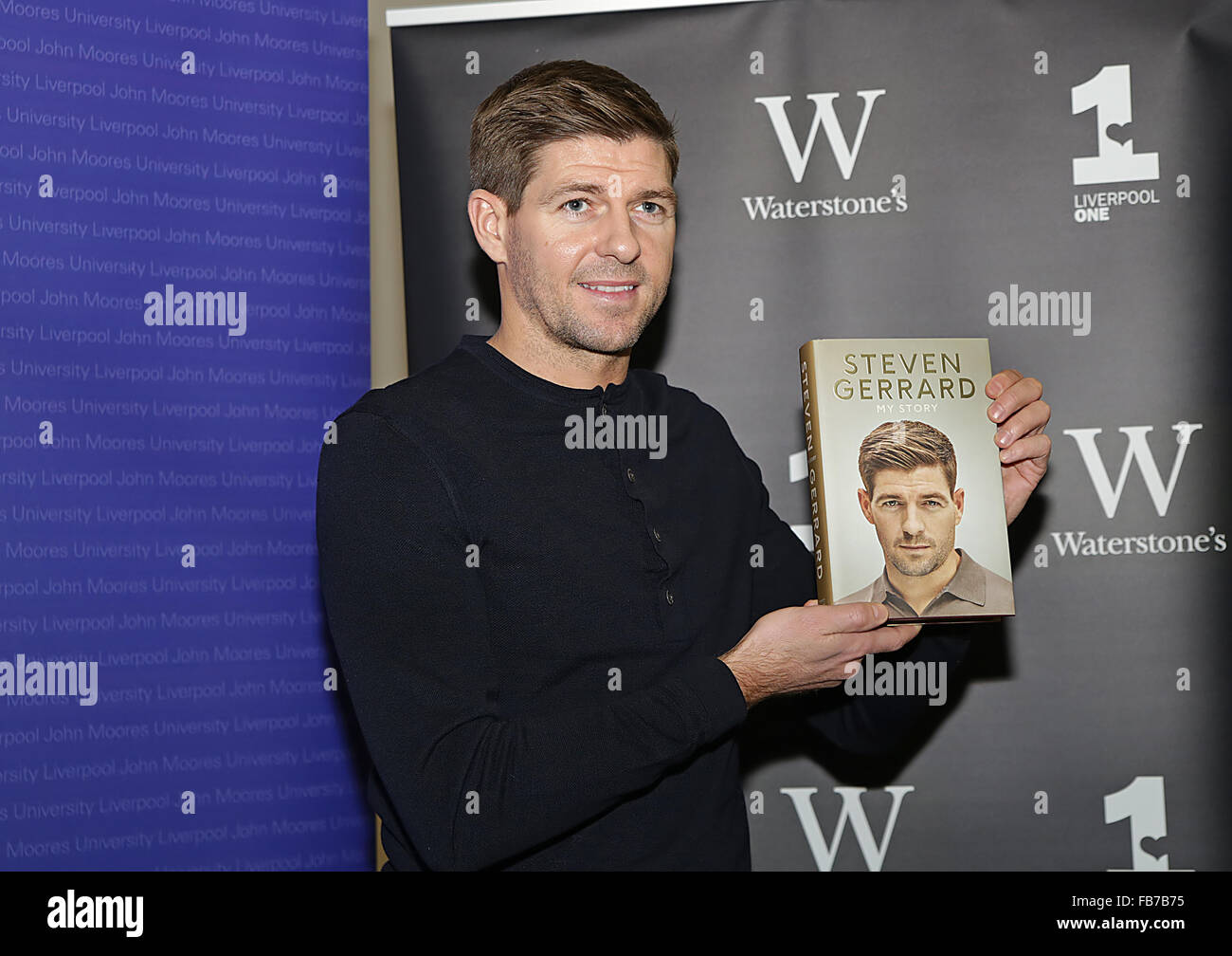 Steven Gerrard Signs Copies Of His Book 'My Story' At a Secret Location ...