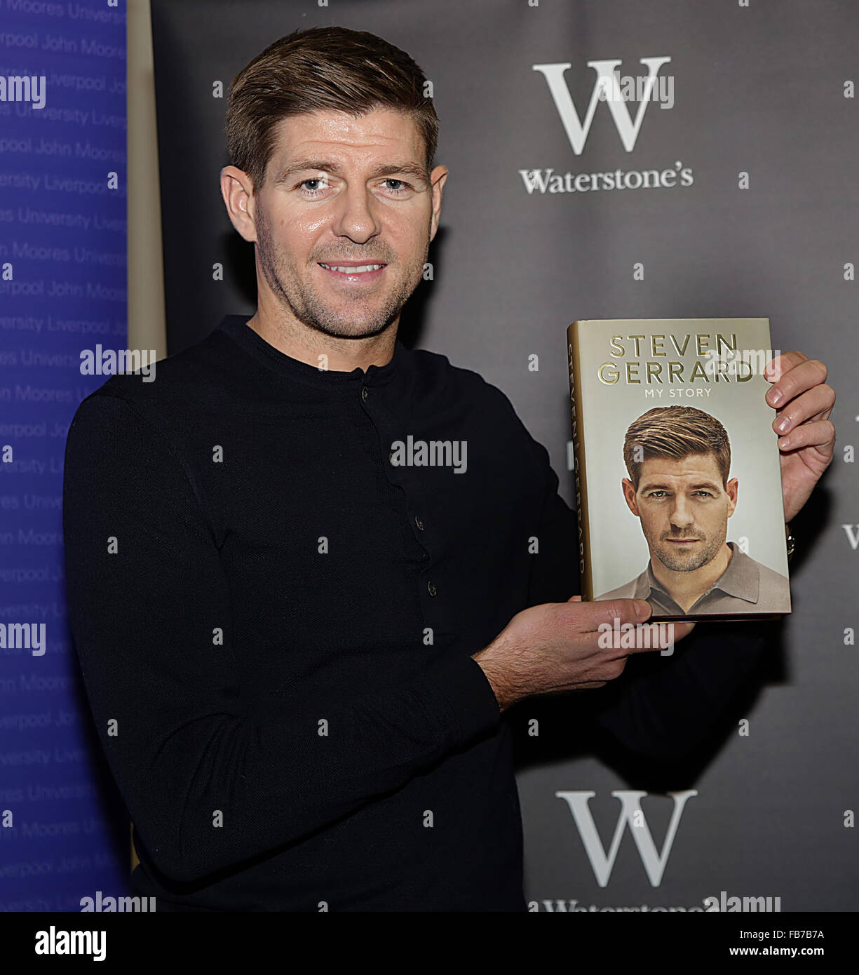 Steven Gerrard Signs Copies Of His Book 'My Story' At a Secret Location ...