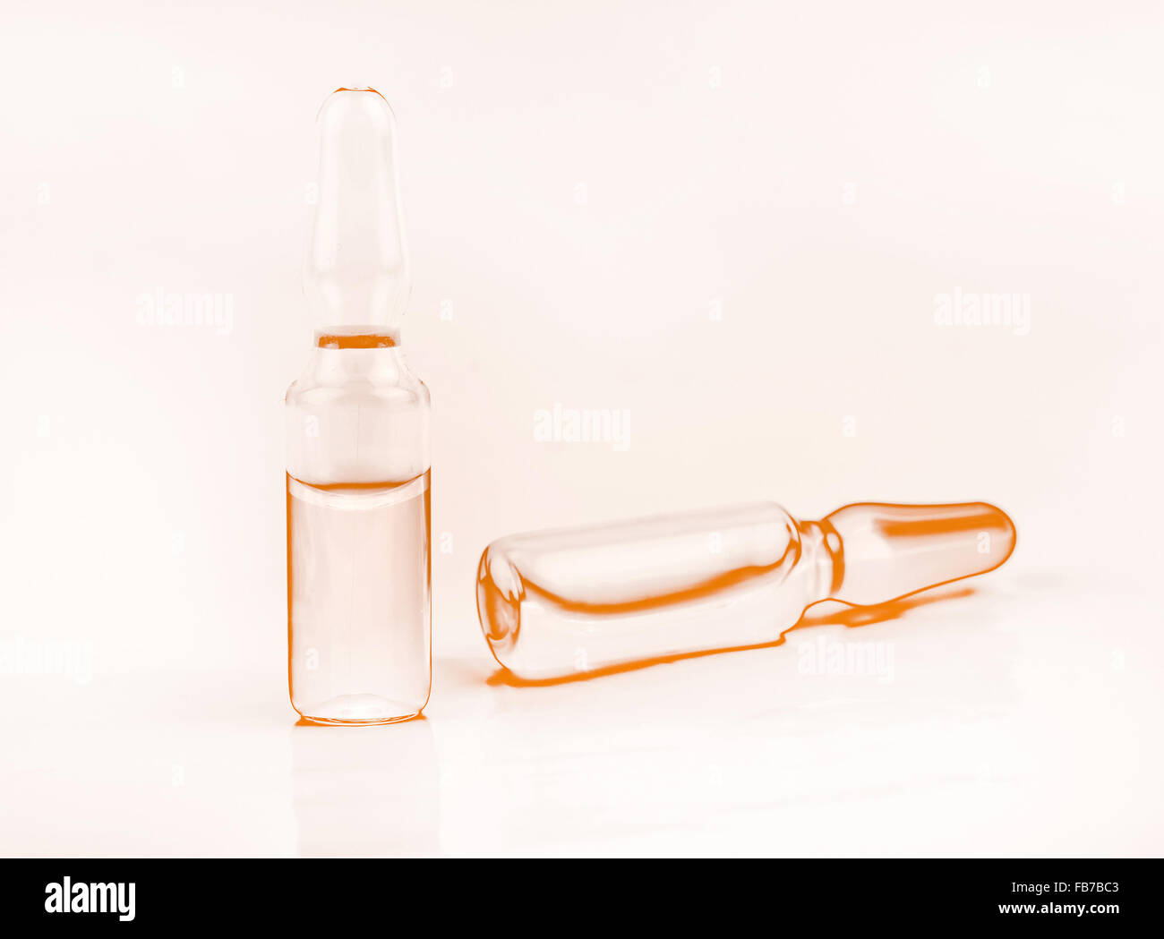 medical ampoules isolated on white Stock Photo - Alamy