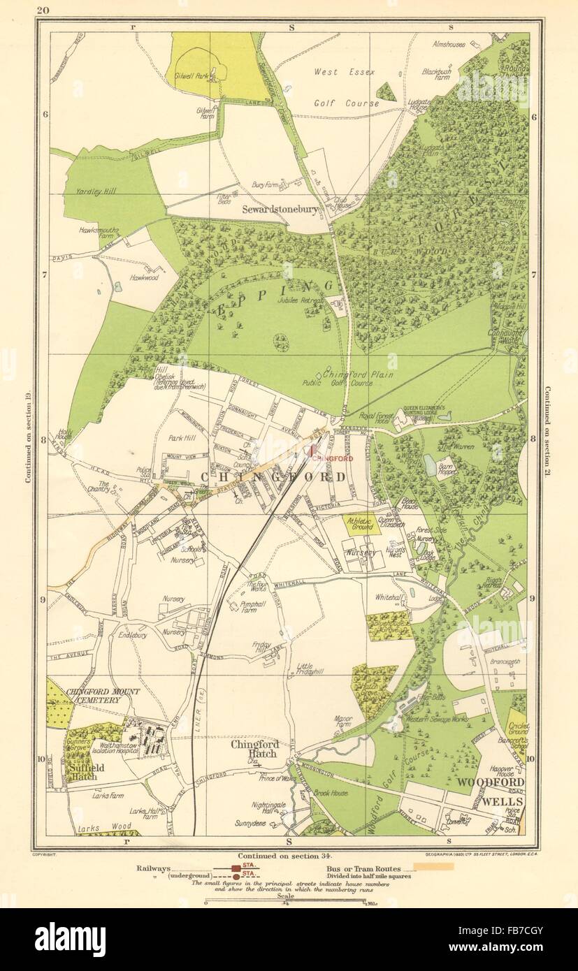 Chingford london map hi-res stock photography and images - Alamy