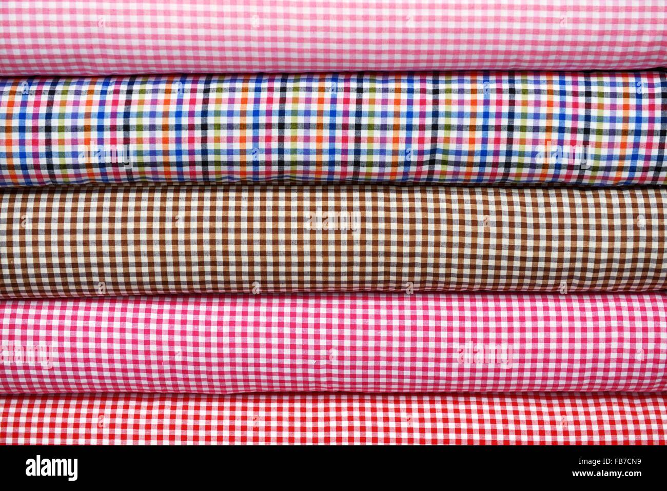 Colorful cotton fabric Stock Photo - Alamy