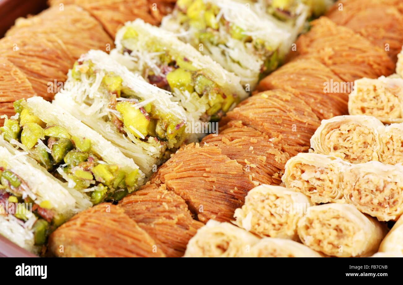 Arabic fresh sweets Stock Photo - Alamy