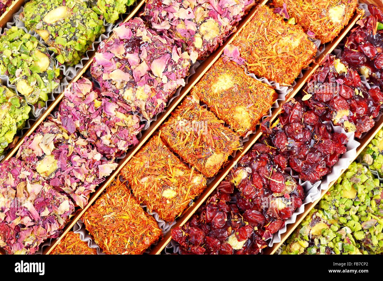 Fresh arabic sweets Stock Photo - Alamy