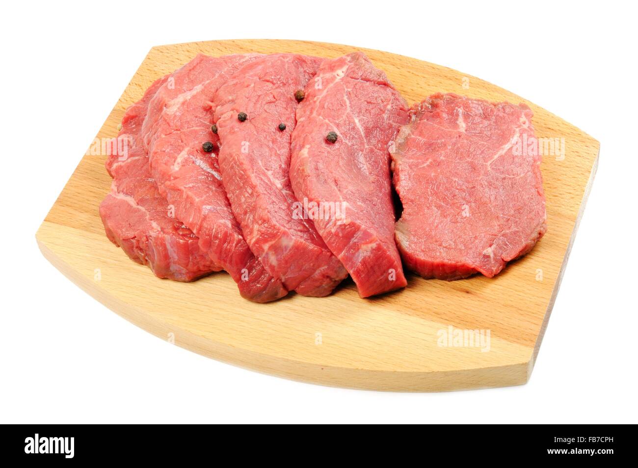 Uncooked raw piece meat Cut Out Stock Images & Pictures - Alamy