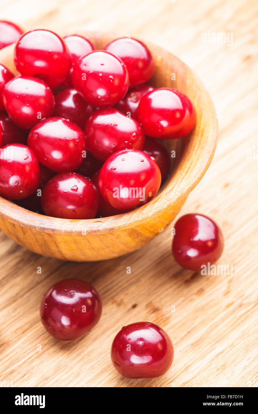 Cherries close up Stock Photo - Alamy
