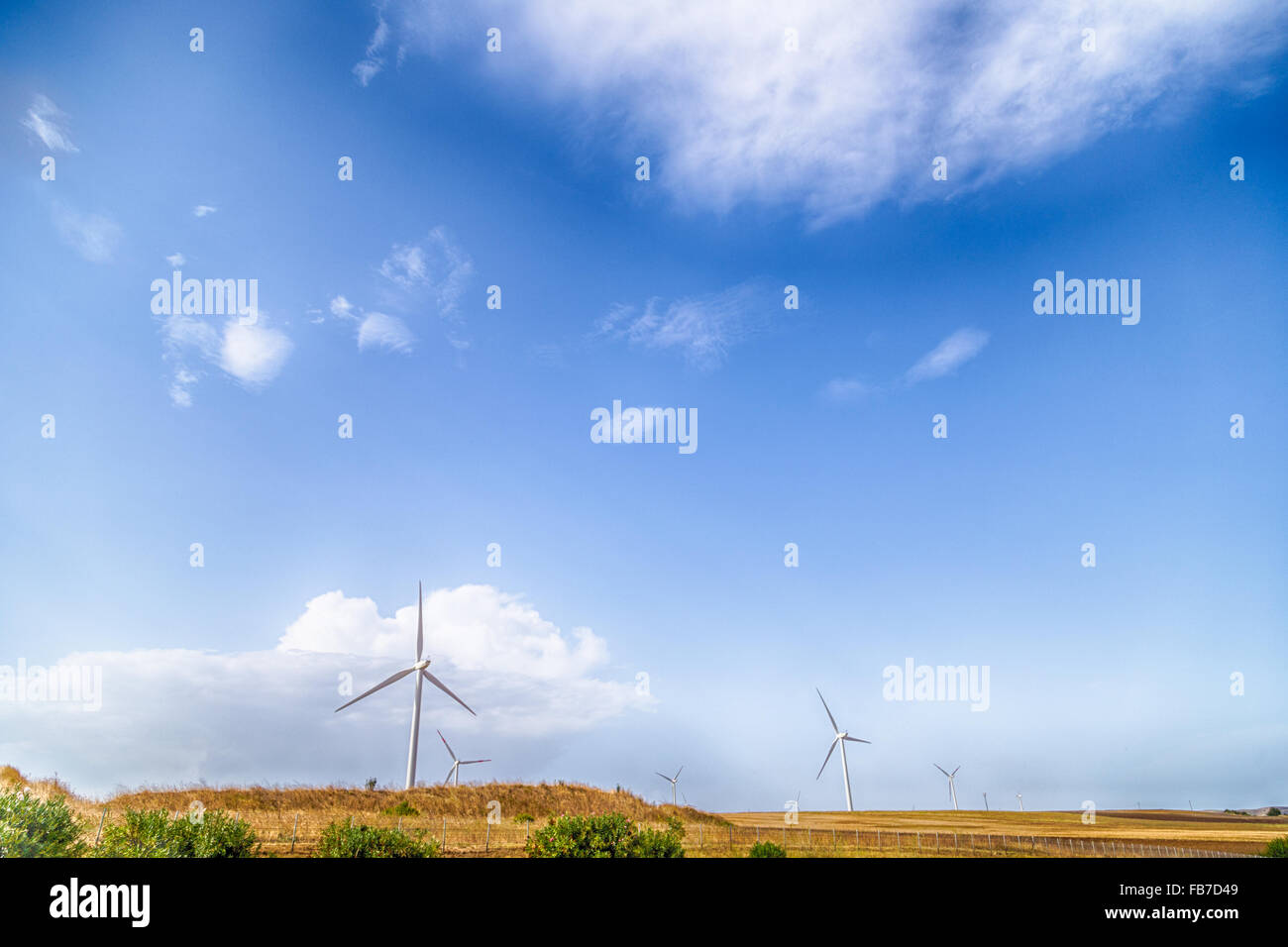 wind turbines in the Italian countryside Stock Photo - Alamy