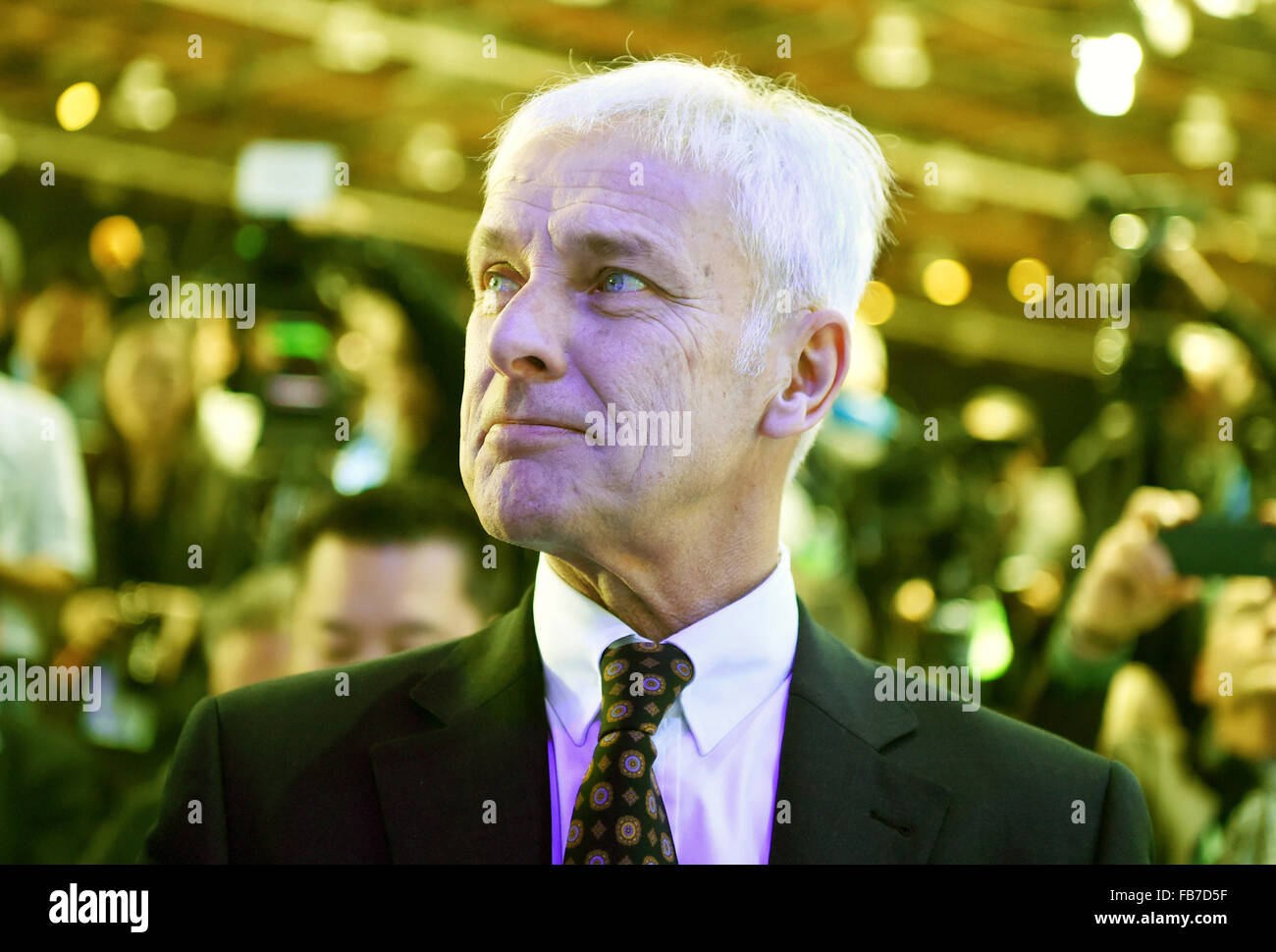 Detroit, Michigan, USA. 11th Jan, 2016. Volkswagen (VW) AG CEO Matthias ...