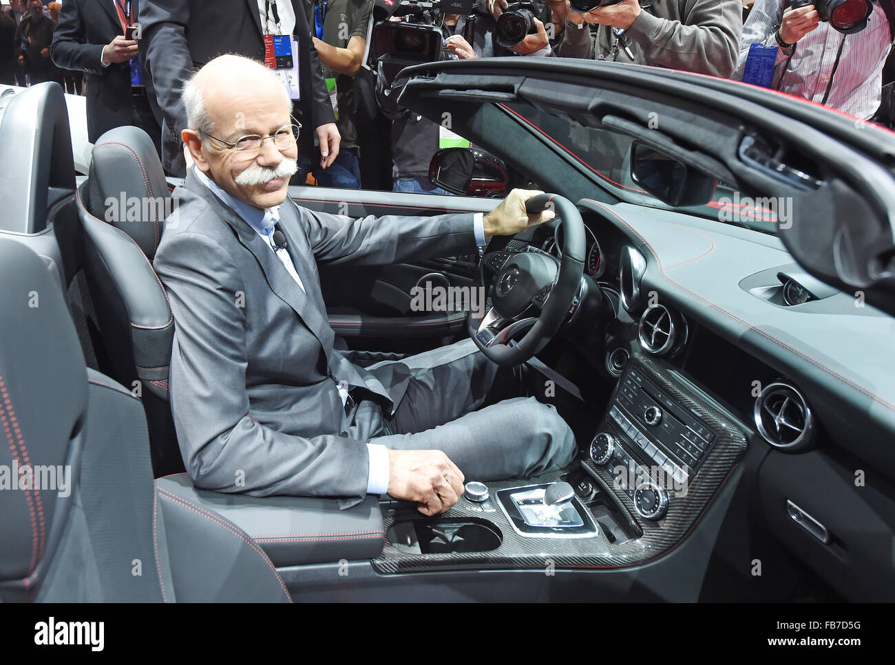 Detroit, Michigan, USA. 11th Jan, 2016. Dieter Zetsche, CEO of Daimler ...