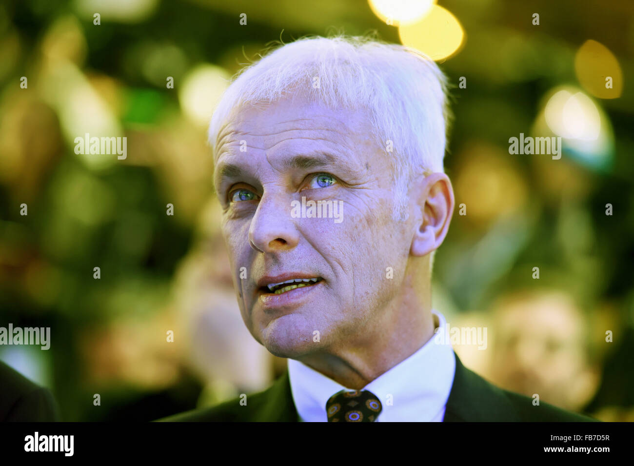 Detroit, Michigan, USA. 11th Jan, 2016. Volkswagen (VW) AG CEO Matthias ...