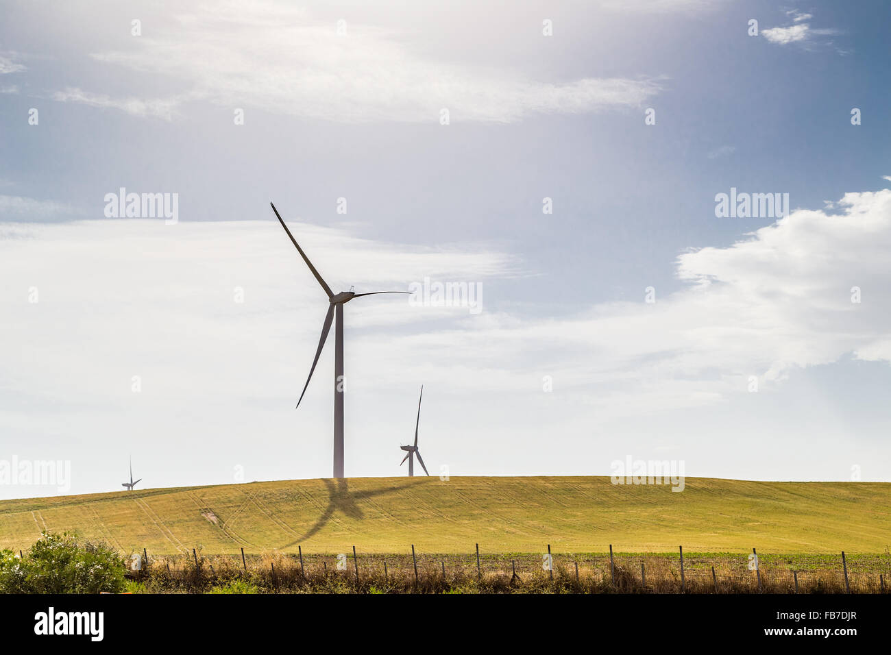 wind turbines in the Italian countryside Stock Photo - Alamy