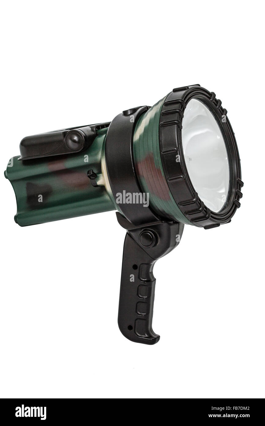 Electric torch, isolated on white background, with clipping path Stock ...