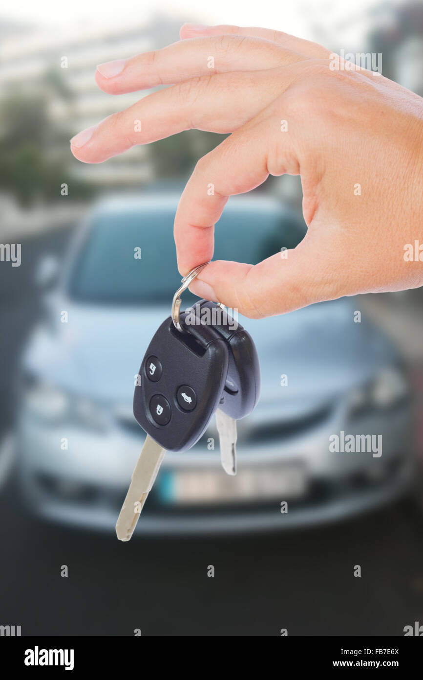 hand holding a car keys Stock Photo - Alamy