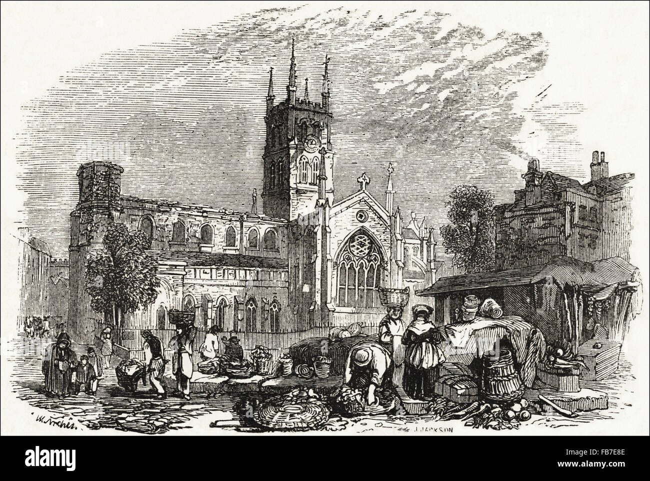 Daily life in 18th century outside St Mary Overies aka Southwark ...
