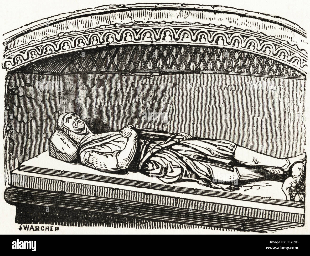 Tomb of Templar Knight inside St Mary Overie aka Southwark Cathedral ...