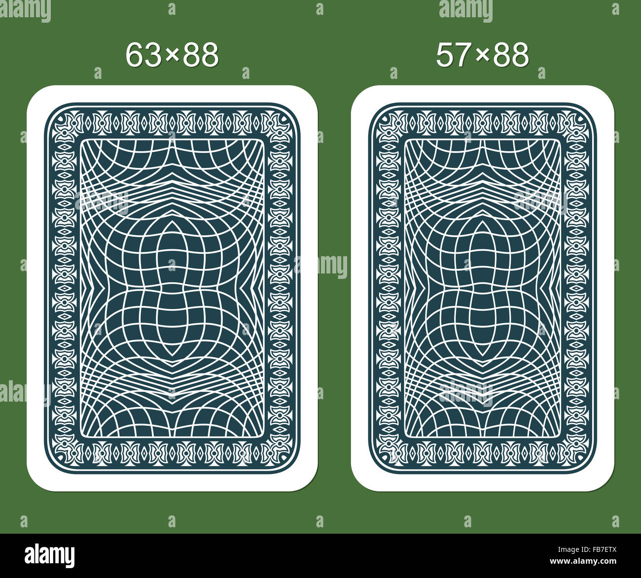 Design playing card back side hi-res stock photography and images - Alamy