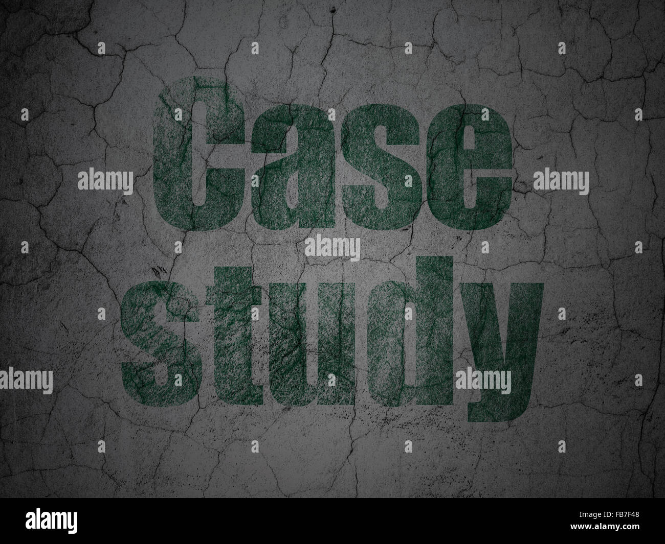 Learning concept: Case Study on grunge wall background Stock Photo - Alamy