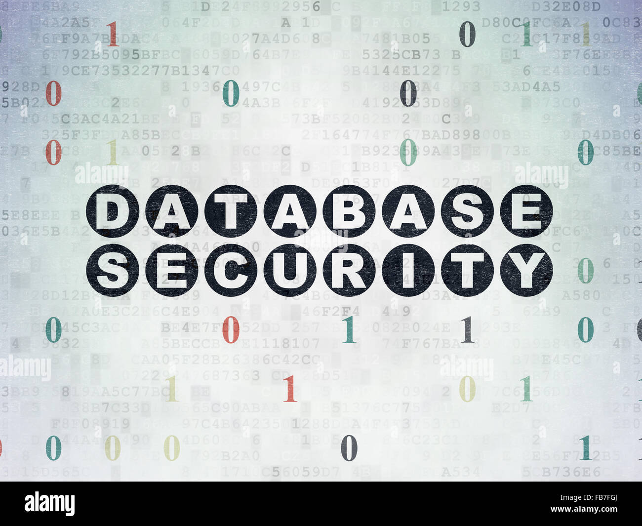 Software concept: Database Security on Digital Paper background Stock ...