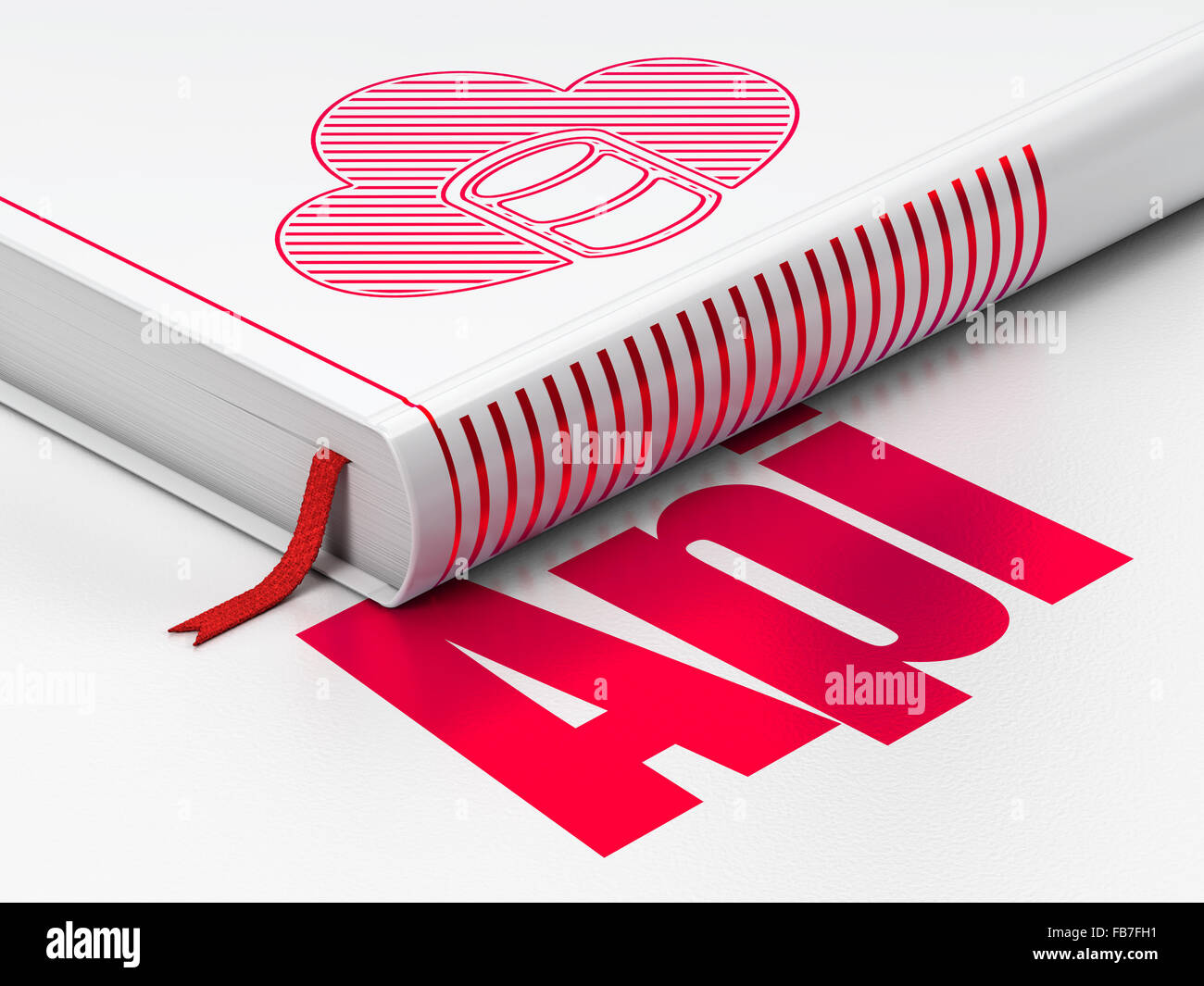 Database concept: book Database With Cloud, Api on white background ...