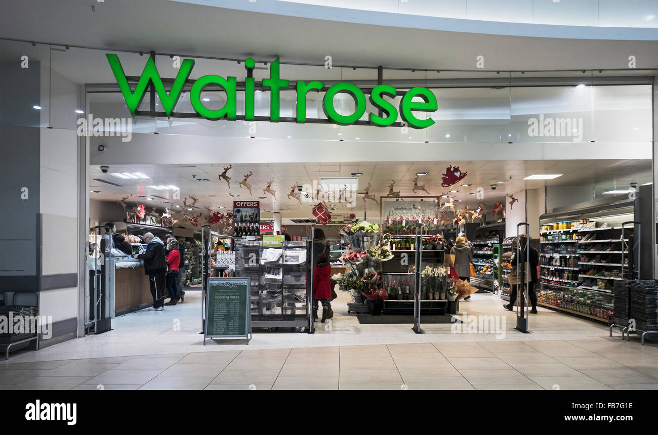 Shoppers at a Waitrose supermarket Stock Photo - Alamy