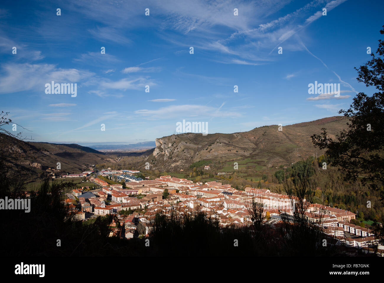 6/11/15 Tourist village of Ezcaray seen from Santa Barbara chapel, La ...